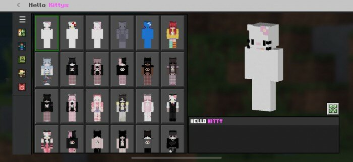 Skin Pack: Hello Kitty » mcpeland.io