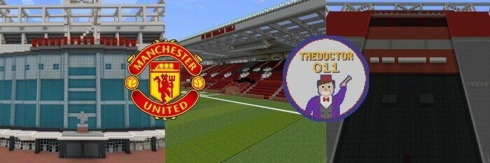 Minecraft Manchester United Old Trafford Timelapse In Minecraft | Part