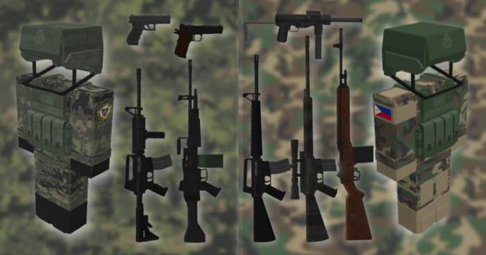 Download Addon: Philippine Army in Minecarf. War and Guns Mod for Minecraft