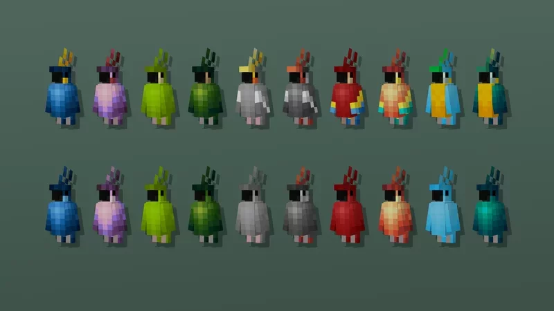Download Texture: Pesky Parrots for Minecraft Bedrock