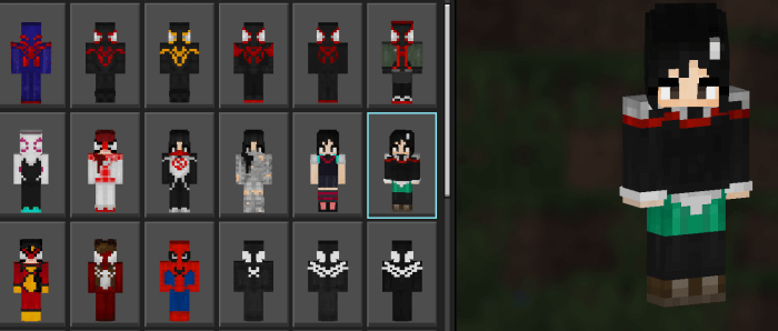 Download Skin Pack: Spider-Verse for Minecraft. Spider-Man Minecraft