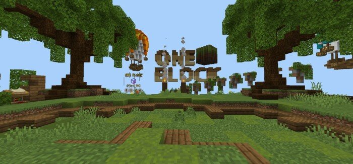 Download One Block Minecraft 1.20+ Map for Minecraft.