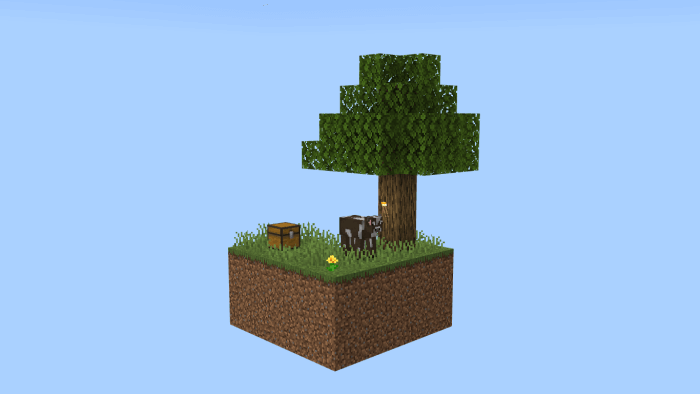 Download Skyblock with Structures Map for Minecraft