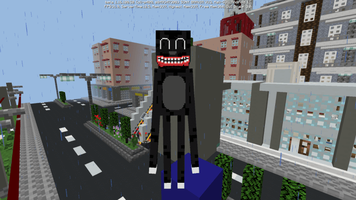 Download Cartoon Cat Addon for Minecraft. Horror Mod