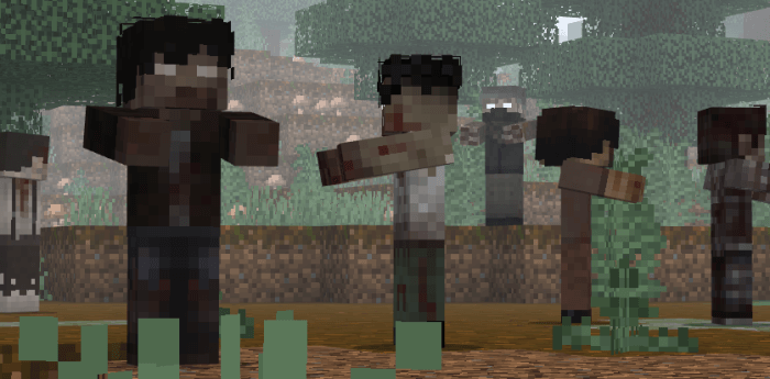 Download MUTATED ZOMBIES Addon for Minecraft. Zombie Mod