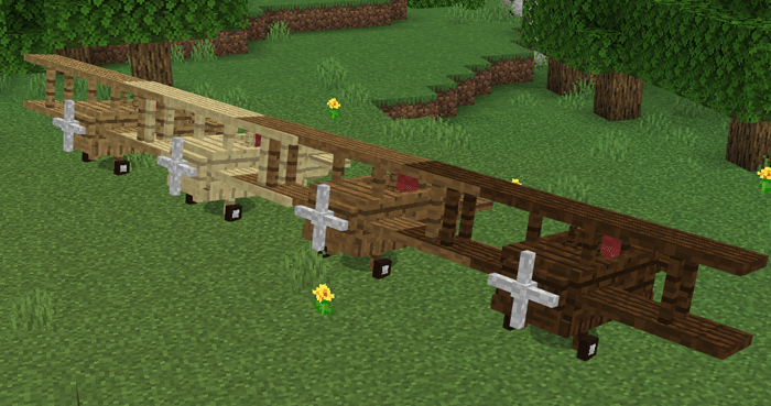 Download Wooden Planes Addon for Minecraft. Planes Mod