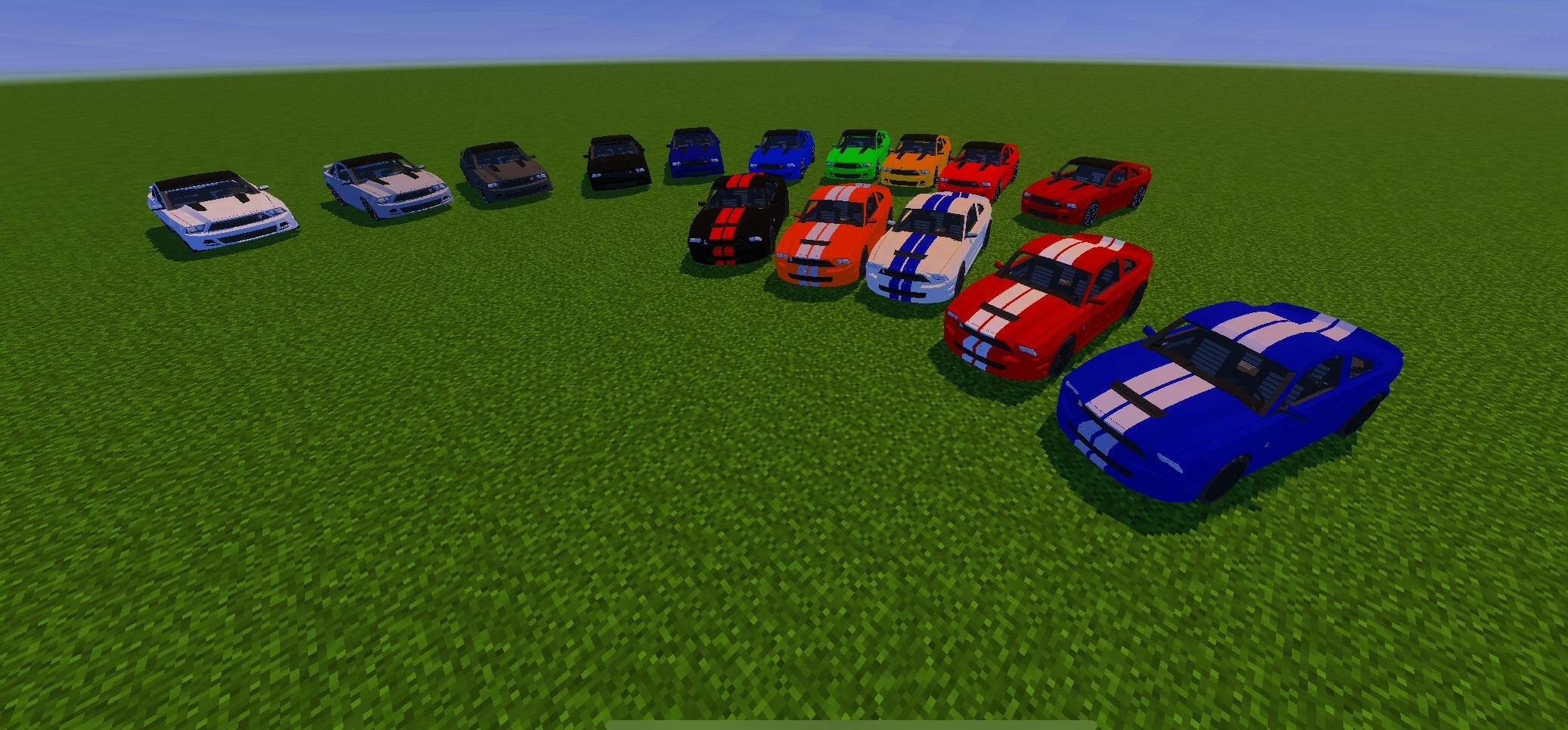 Download Mustang S197 '13-'14 Addon for Minecraft. Cars Mod