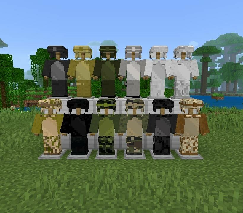 Download Military Armors (AMA) Addon for Minecraft. Armors Mod