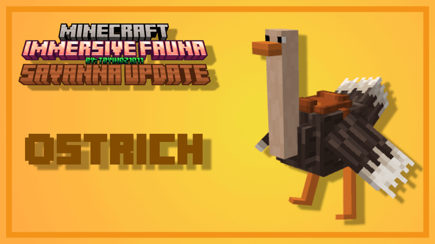 Download Immersive Fauna Savanna Addon for Minecraft. Animals Mod