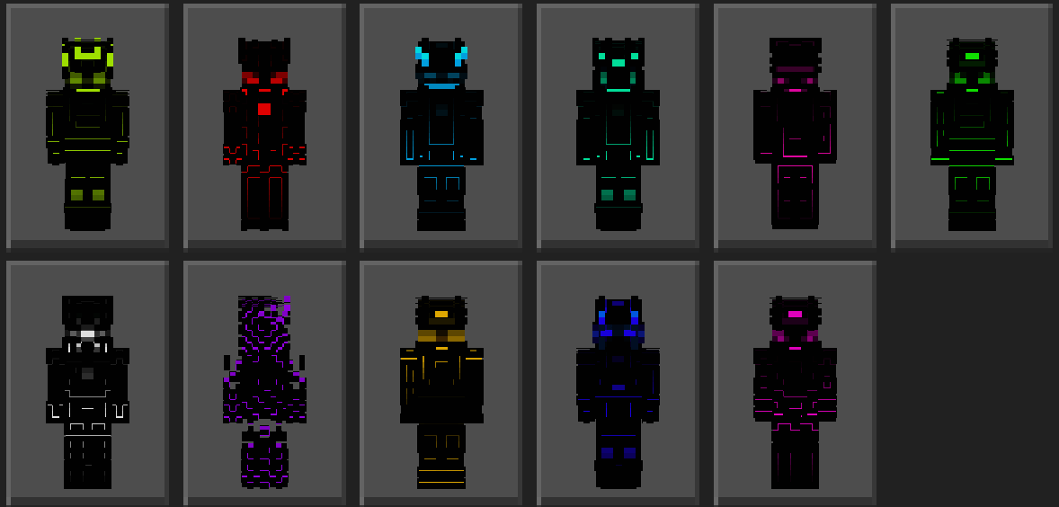 Download Cyber Phantoms Skin Pack for Minecraft.